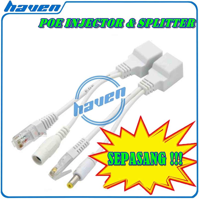 KABEL POE INJECTOR & POE SPLITTER (SET) / KABEL POE SET - Shop | Tokopedia