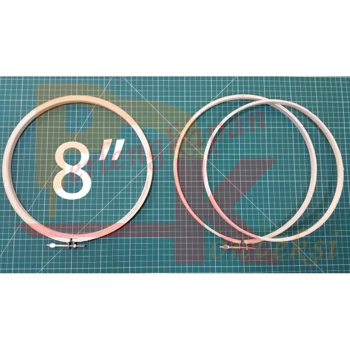 Jual Pemidangan Ram 6" Inch Kayu Embroidery Hoop Bulat Sulam Bordir 15 ...