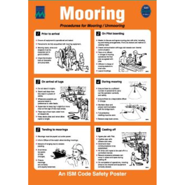 Jual Mooring Poster IMPA 331564 Poster Kapal IMO Safety ISM Code ...