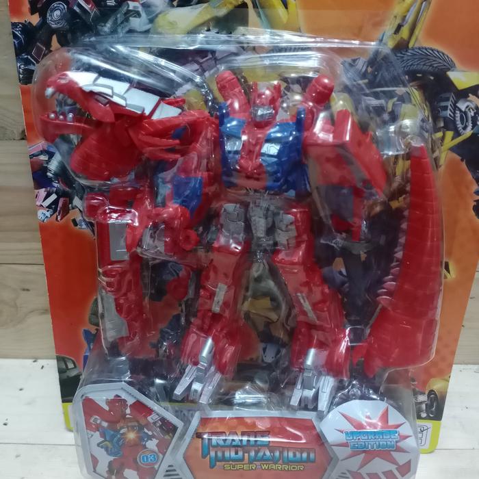 Jual robot transformer optimus prime transform to dragon naga dinobot ...