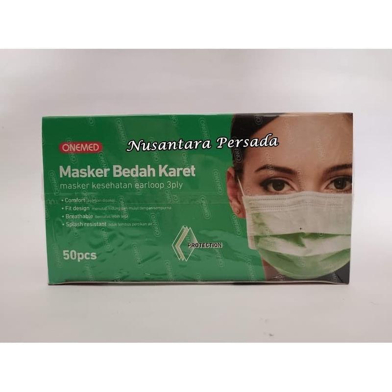 Masker Debu Masker Karet Earloop Kuping Telingga Cantolan hijau Onemed ...
