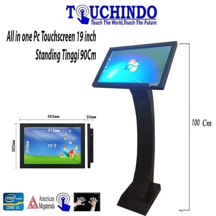 All In One Pc Touchscreen 19 inch i3 Standing Tinggi 1 Mtr 8GB/128GB ...