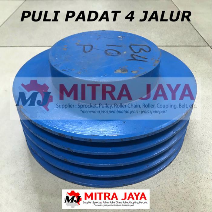 Jual PULI BESI PADAT C4 x 8 inch POLI PULLEY PULLY BESI ANCURAN 4 JALUR ...