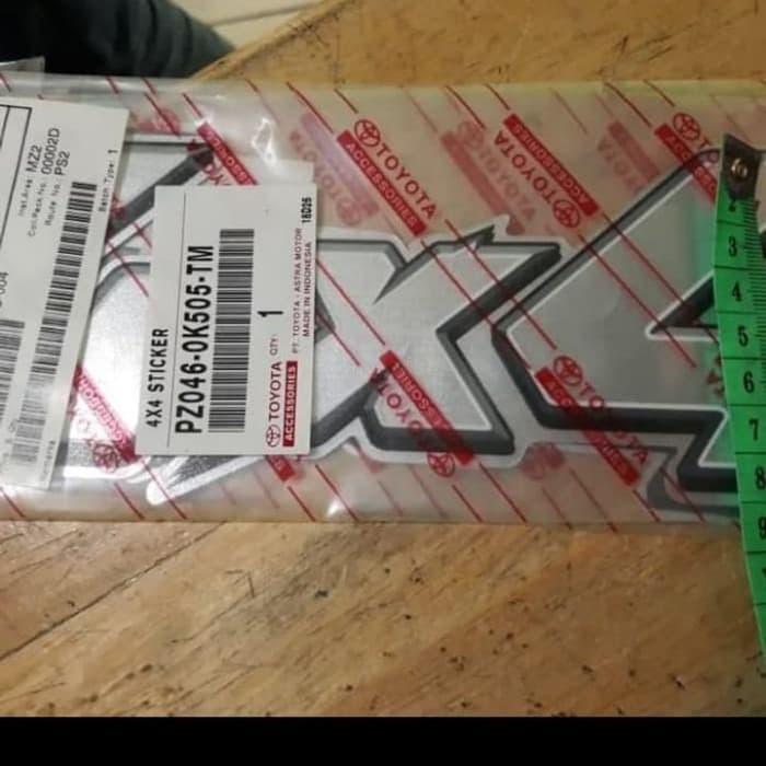 STIKER STICKER 4X4 HILUX FORTUNER ORIGINAL - Shop | Tokopedia