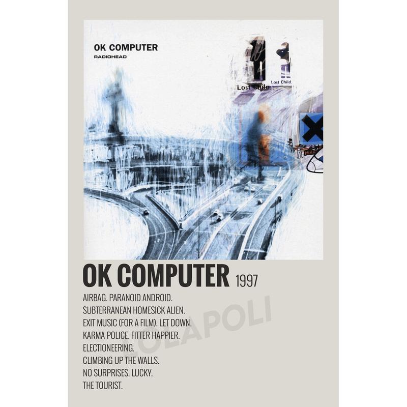 Poster Cover Album Ok Computer - Radiohead - Shop | Tokopedia