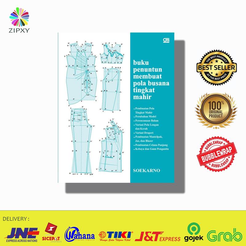 Buku Penuntun Membuat Pola Busana Tingkat Mahir - Soekarno . - Shop ...