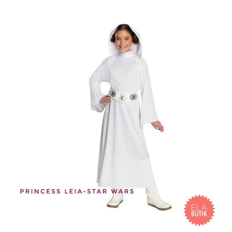 kostum princess leia-kostum star wars anak-kostum jedi-halloween - Shop ...