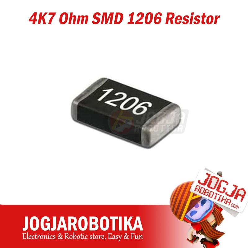 4K7 Ohm SMD 1206 Resistor - Shop | Tokopedia