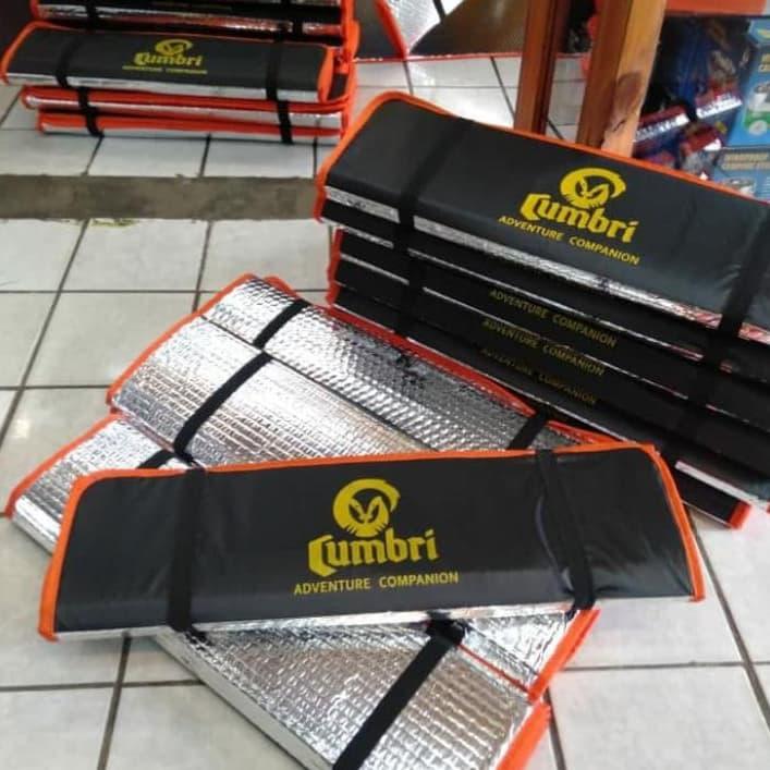 matras double set alumunium foil alas tidur hiking camping outdoor ...