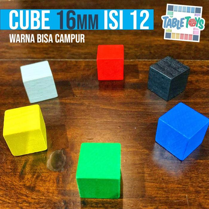 Jual Cube 16mm Game Bits Wooden - Small Pack - Kota Surabaya ...