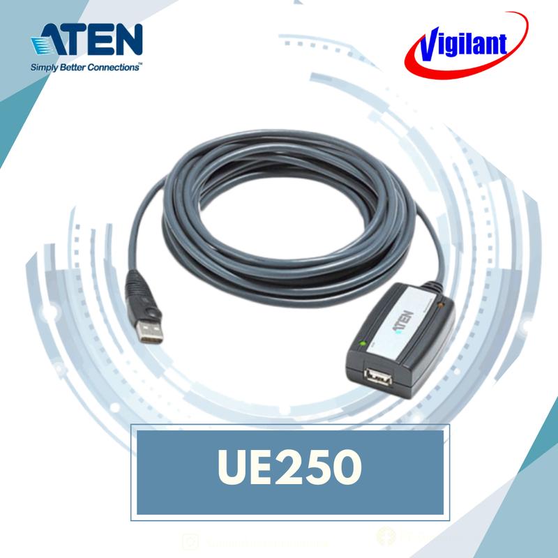 ATEN UE250 5M USB 2.0 Extender (Daisy-chaining up to 25m) - Shop ...