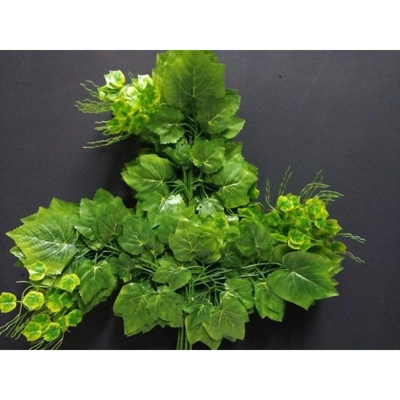 Daun anggur ijo - 506 (Lusinan) Daun plastik Daun Artificial - Shop ...