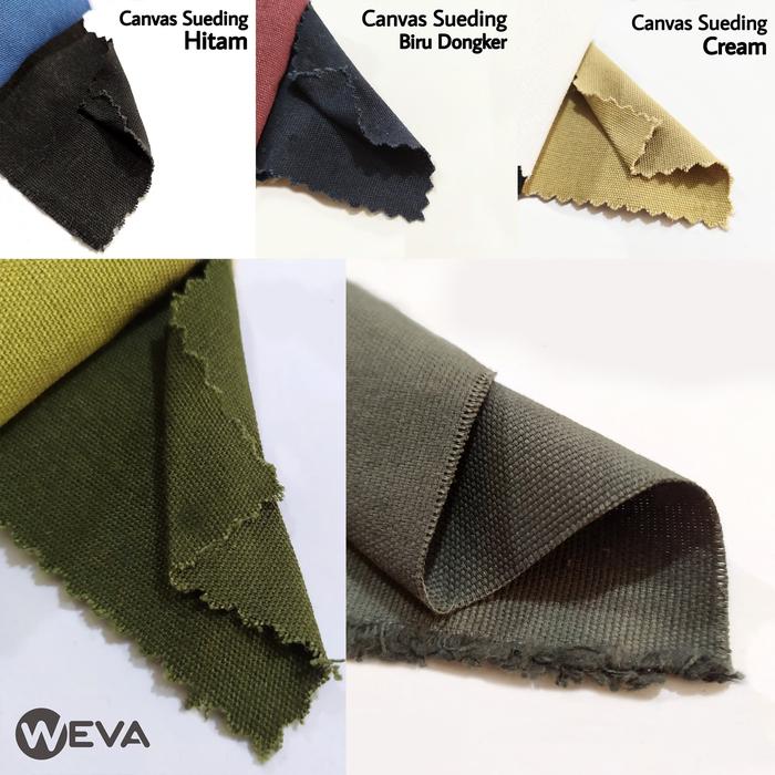 Jual Bahan Kain Canvas Sueding - Kain Kanvas Murah - Hijau Army - Kota ...