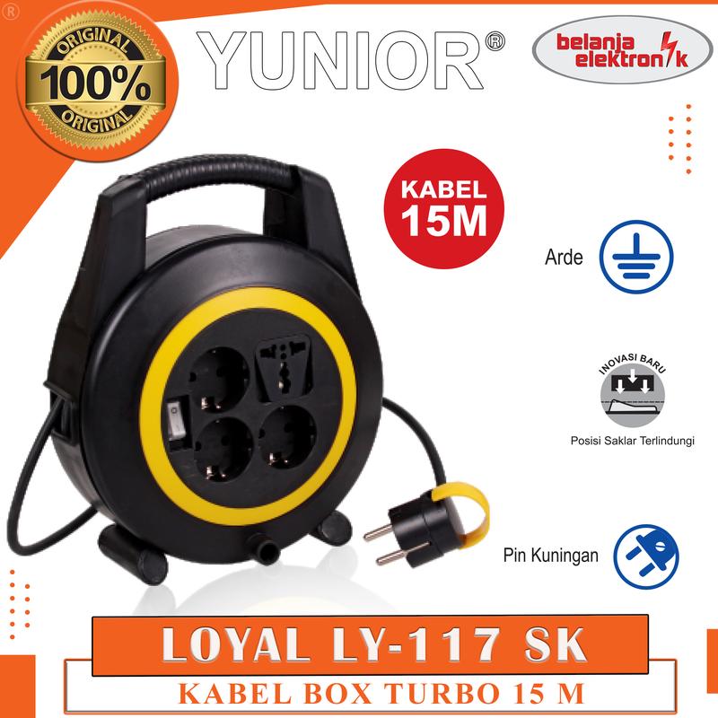 KABEL ROLL BOX TURBO 15 METER 4 LUBANG SAKLAR YUNIOR LY-117 SK - Shop ...