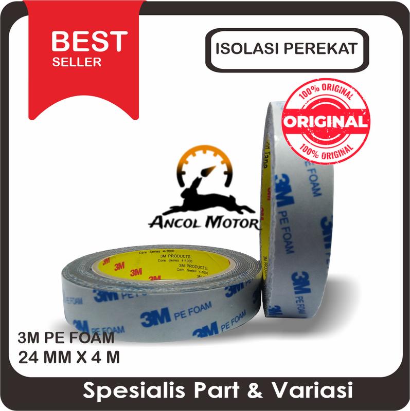 Double Tape 3M FOAM Busa Putih PE High Quality Lem Dobel Perekat - Shop ...